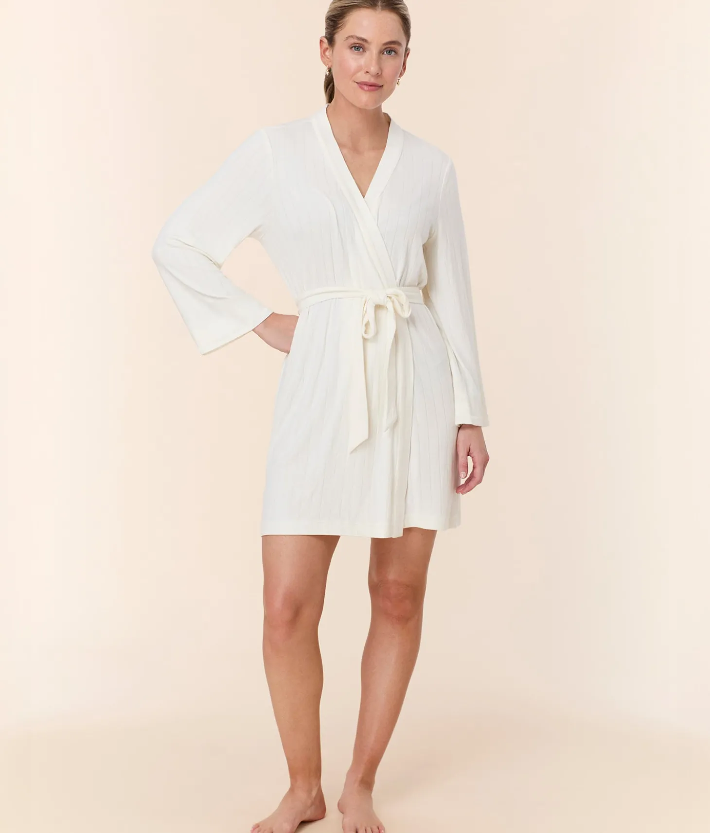 The Robe - Wide Rib - Snow - Swimwear Swimsuits